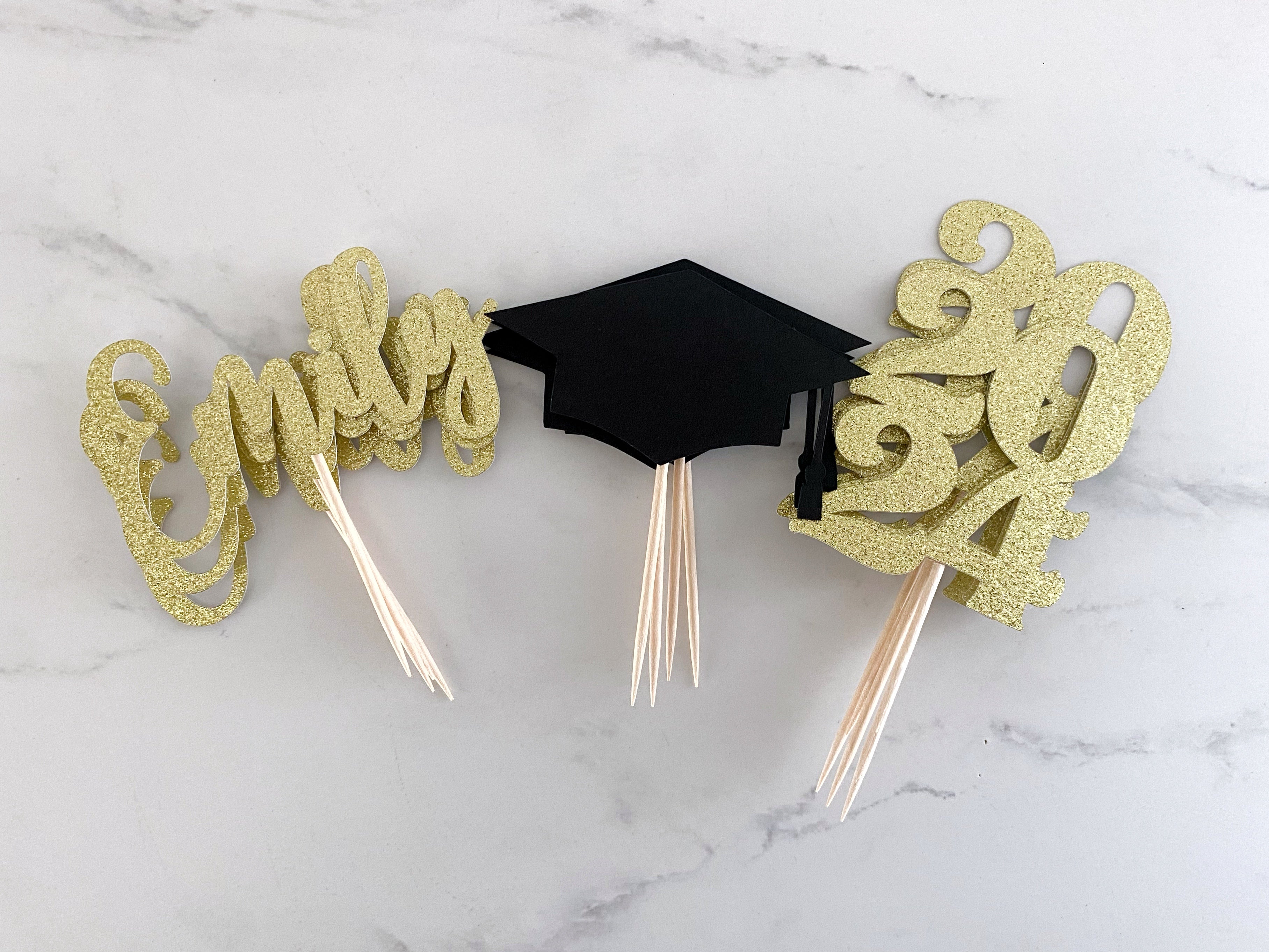 Personalized Graduation Cupcake Toppers – The Confetti Mixer